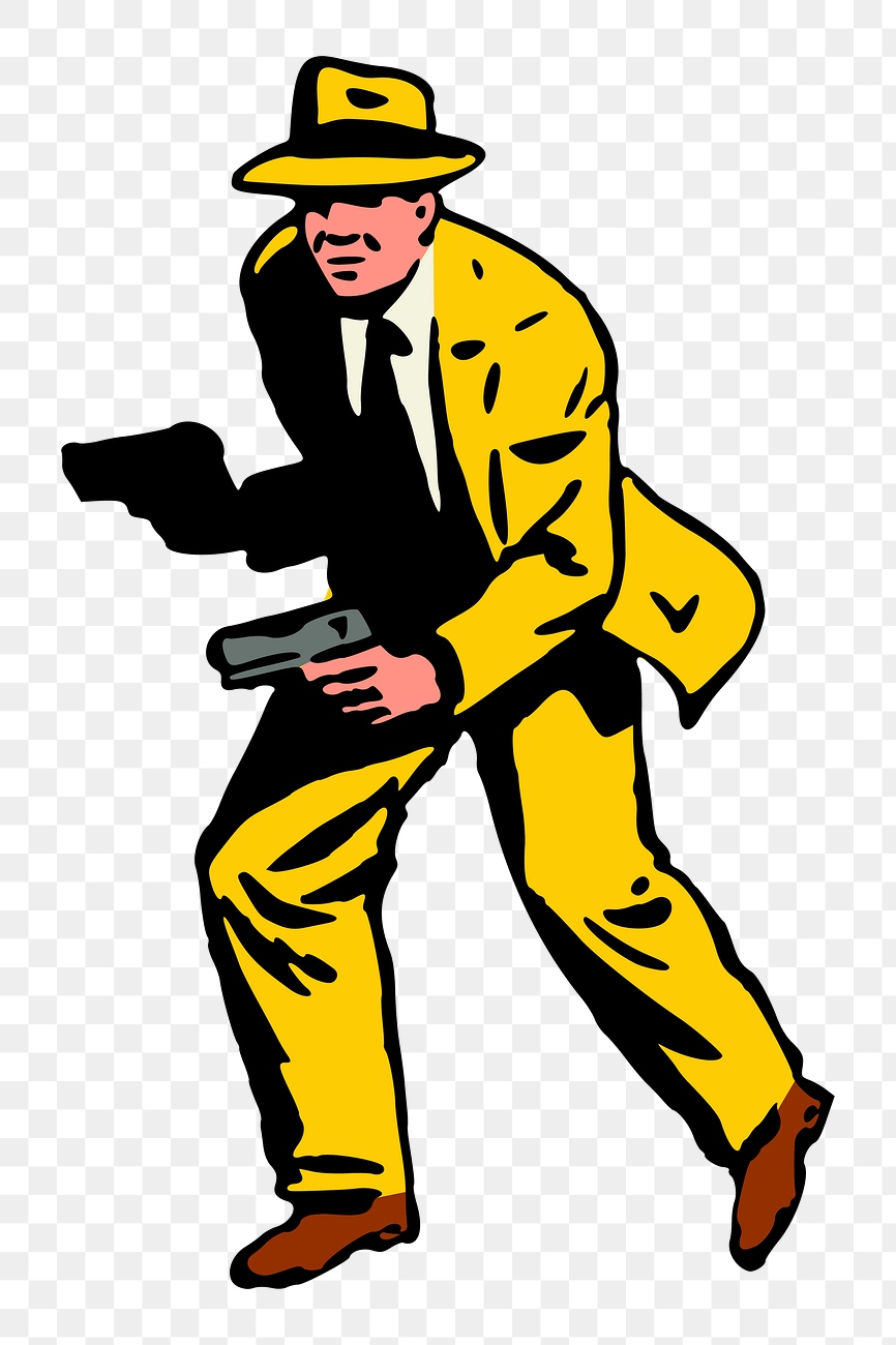 Comic gunman png sticker, transparent | Free PNG - rawpixel