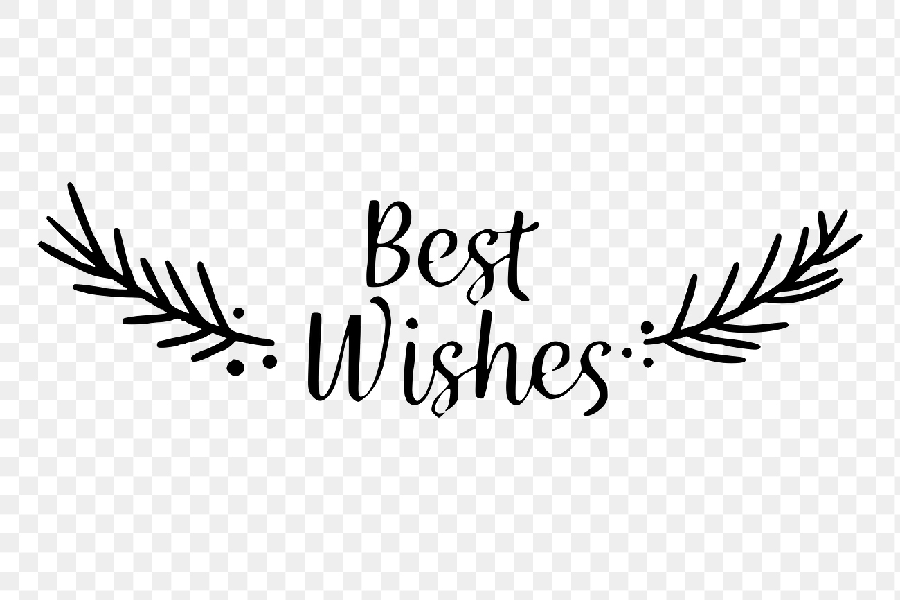 Best wishes png sticker text | Free PNG - rawpixel