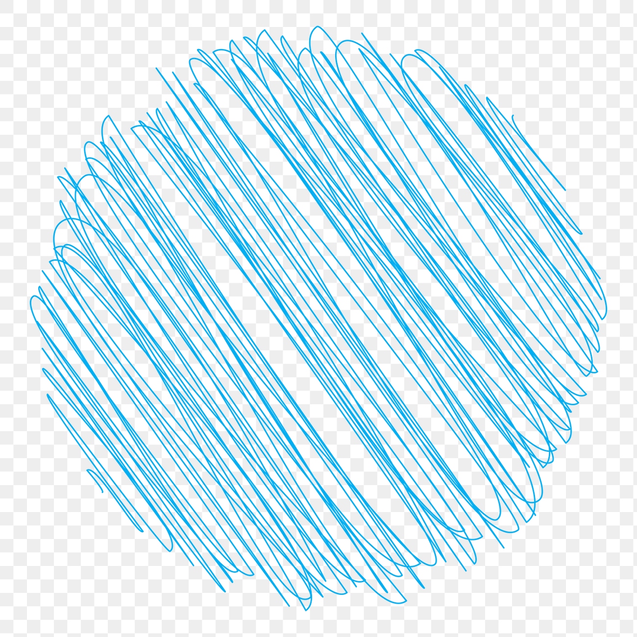 Blue scribble badge png sticker | Free PNG - rawpixel