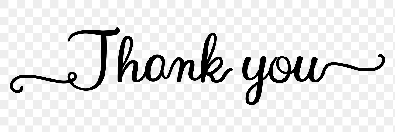 Thank you png, minimal black | Premium PNG - rawpixel
