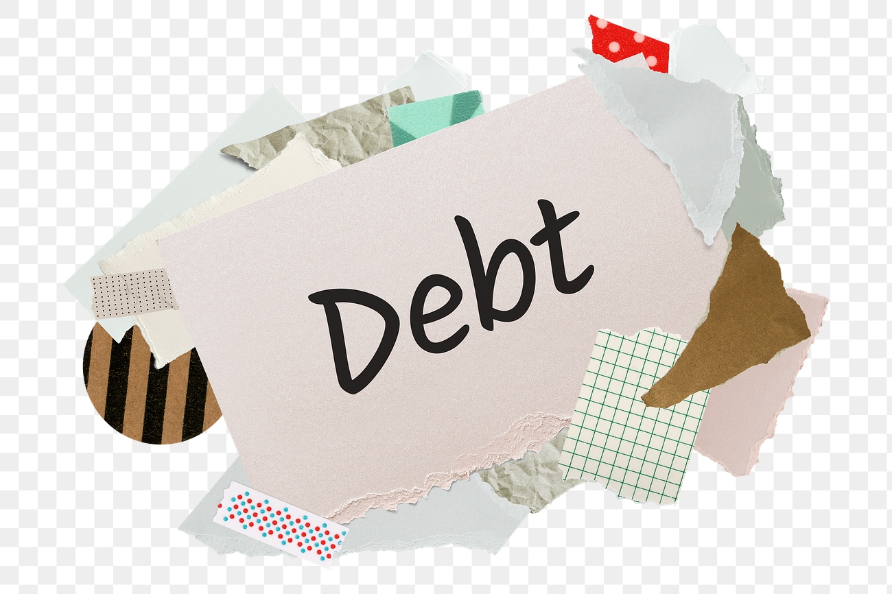 Debt png word sticker, aesthetic | Free PNG - rawpixel