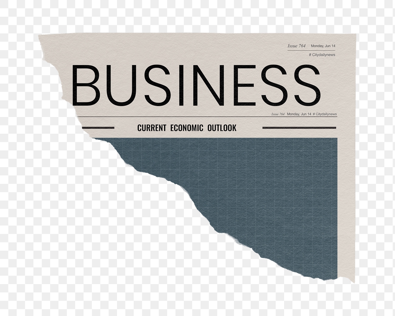 Economic business png ripped newspaper | Free PNG - rawpixel