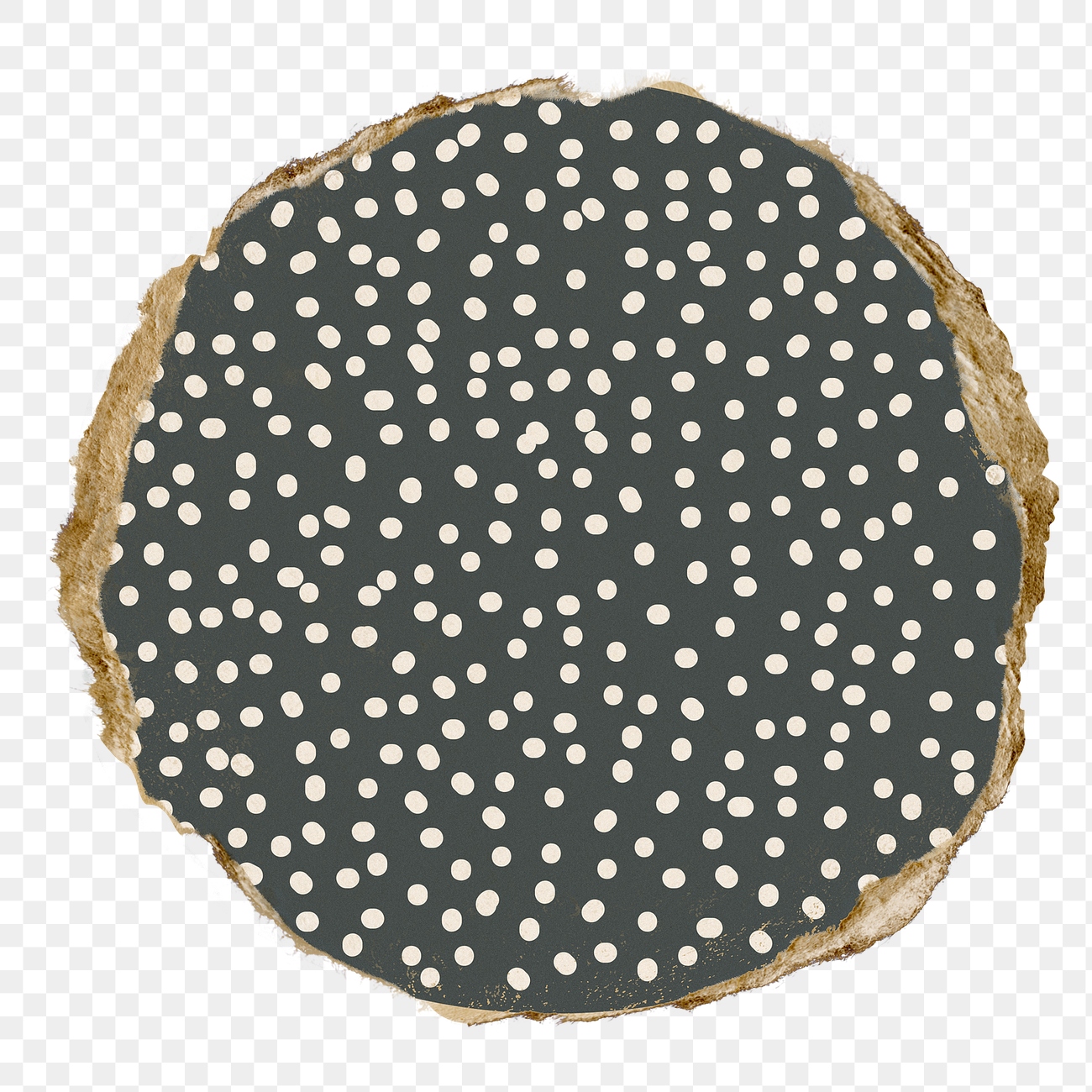 Gray dots png round sticker, | Free PNG - rawpixel