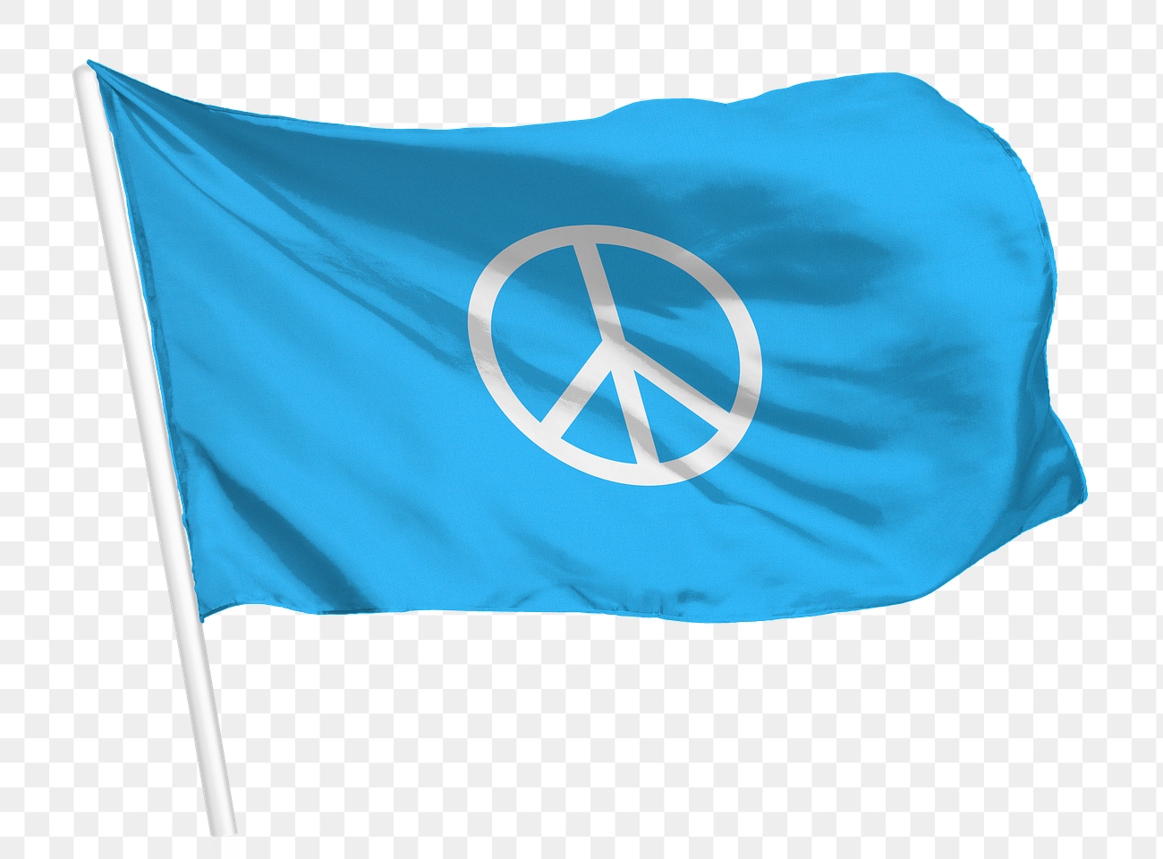 Ligh blue png flag waving, | Free PNG - rawpixel