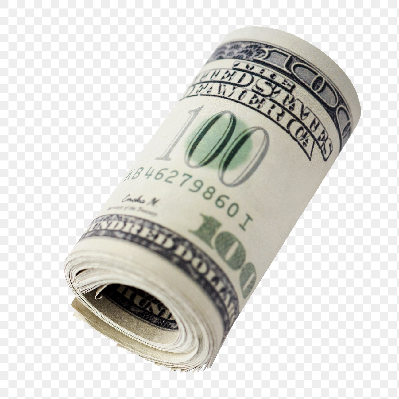 Dollar roll png sticker, money | Premium PNG - rawpixel