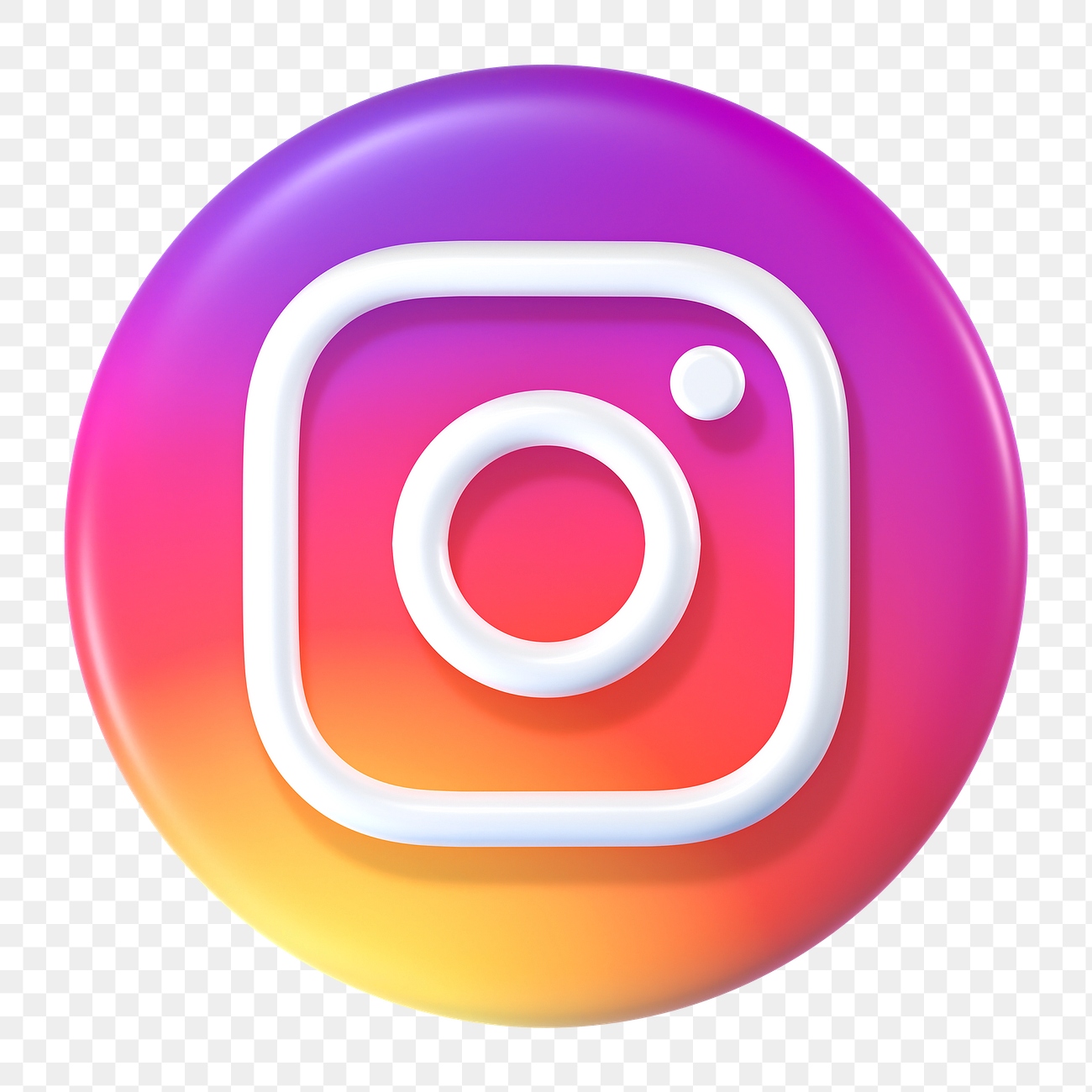 Instagram icon social media 3D | Premium PNG - rawpixel
