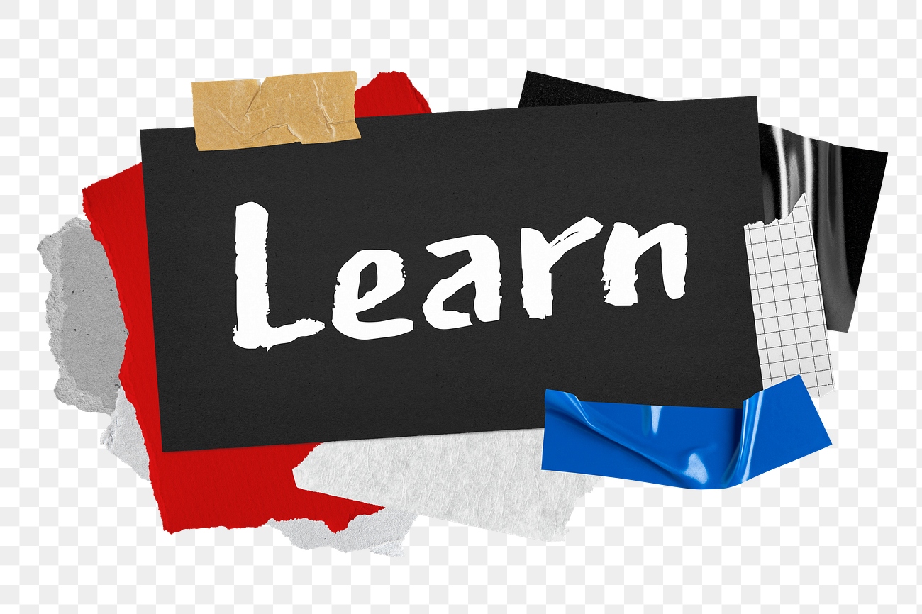 Learn png word sticker typography, | Free PNG - rawpixel