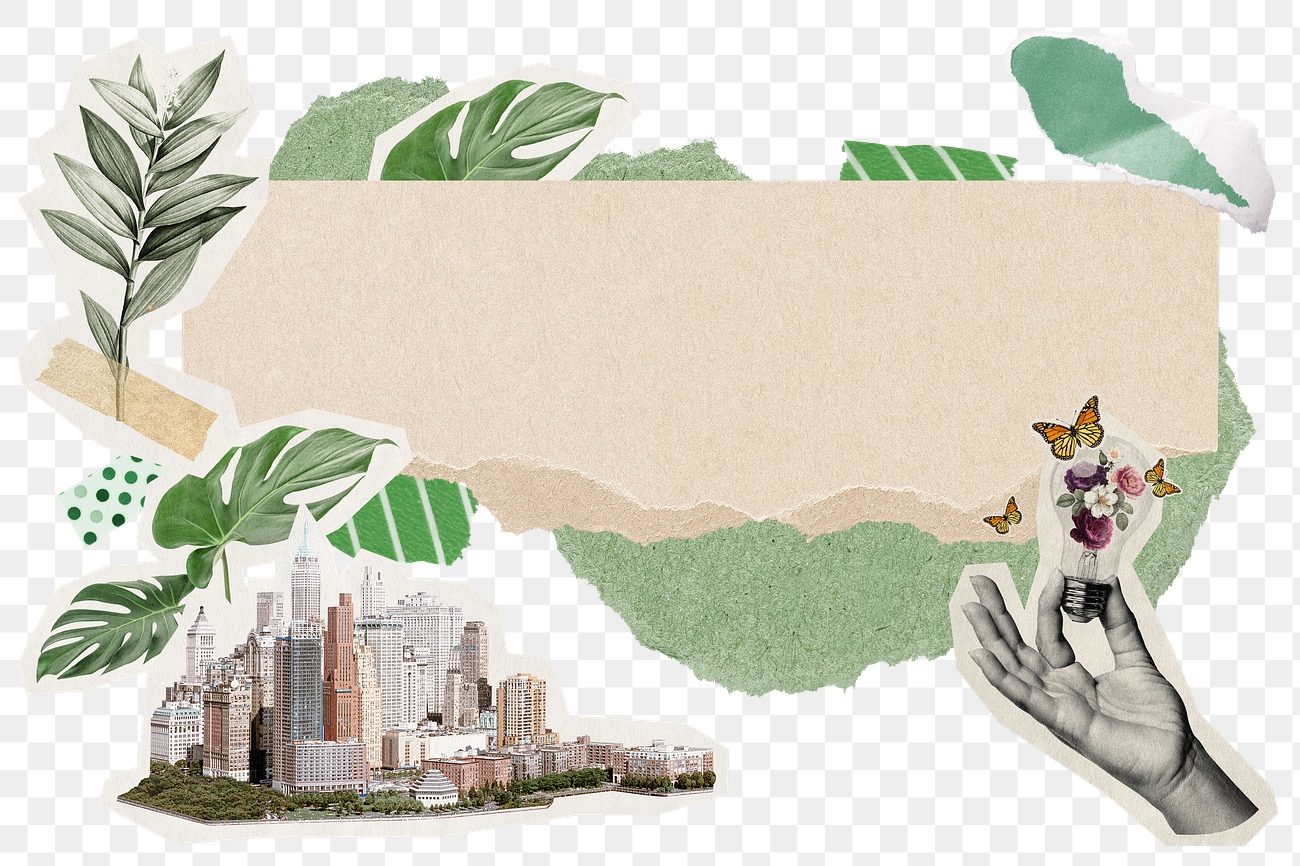 Green city png frame, environment | Premium PNG - rawpixel