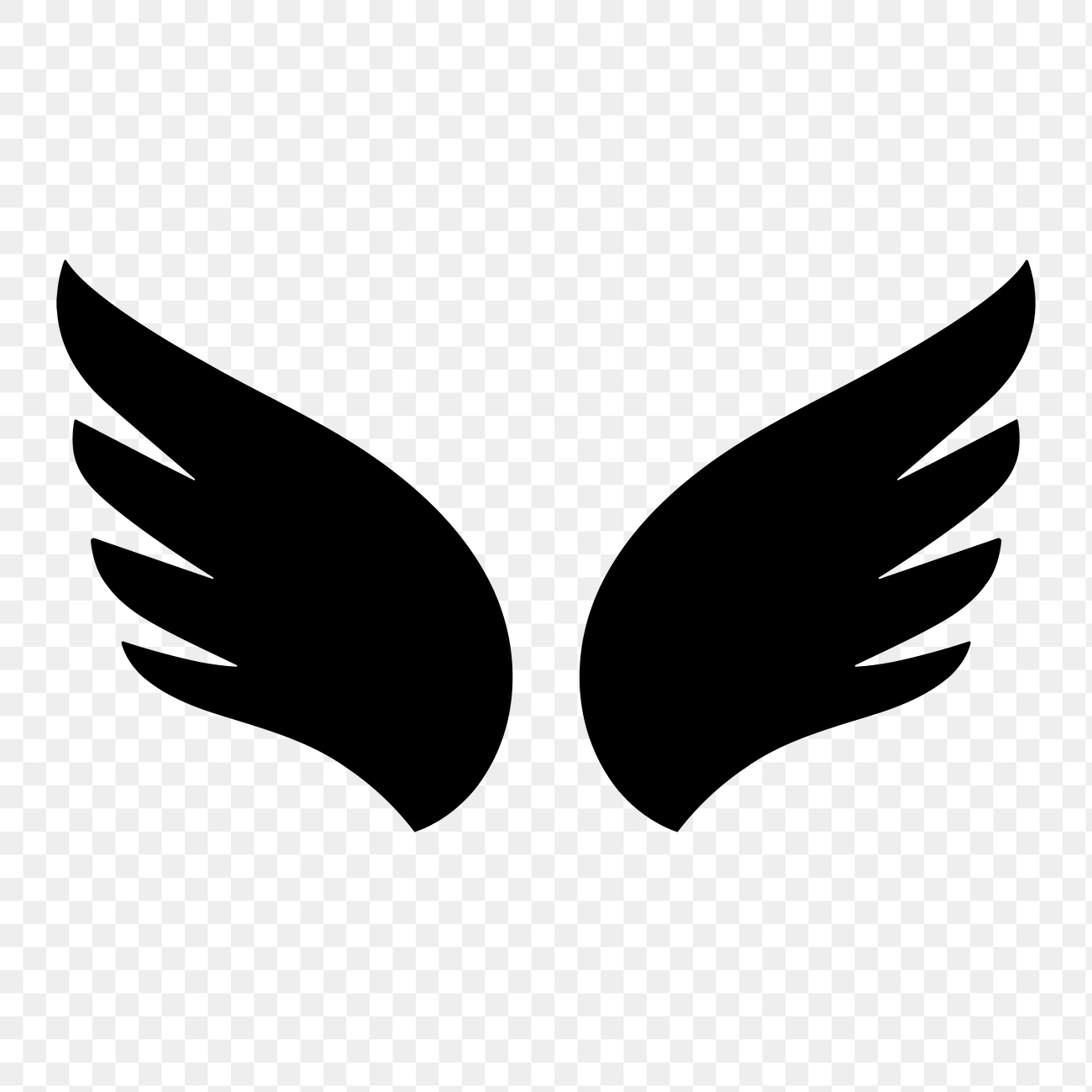 Black wings png icon sticker, | Free Icons - rawpixel