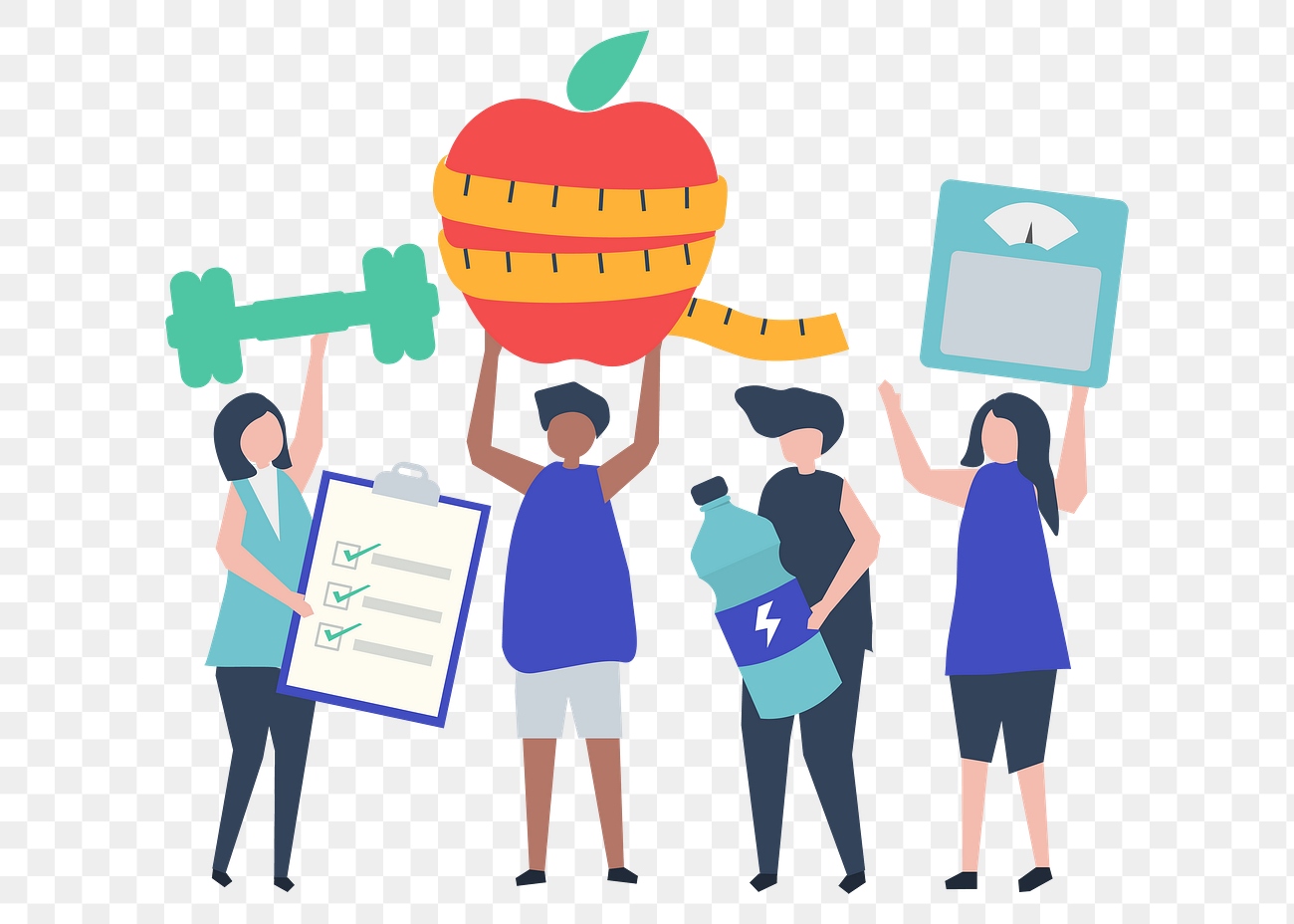 Healthy people png clipart, health | Premium PNG - rawpixel