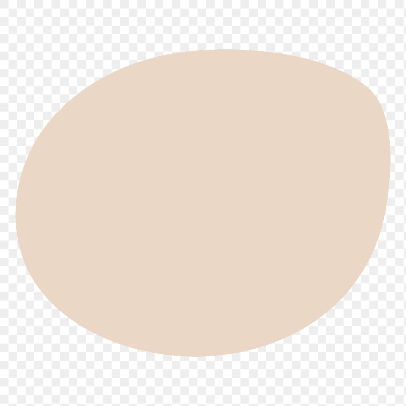 Beige abstract png shape sticker, | Premium PNG - rawpixel
