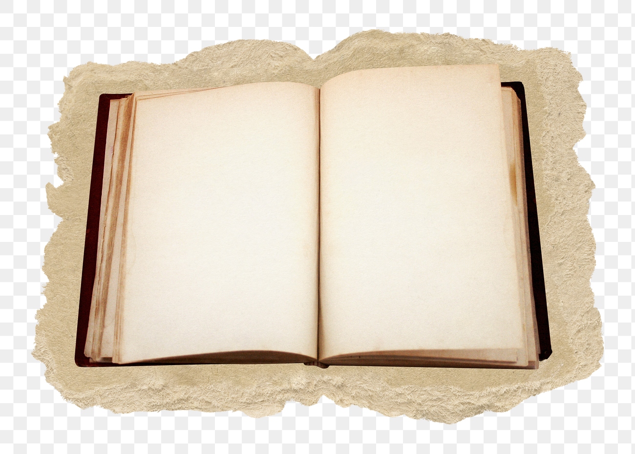 Open book png sticker, ripped | Premium PNG - rawpixel