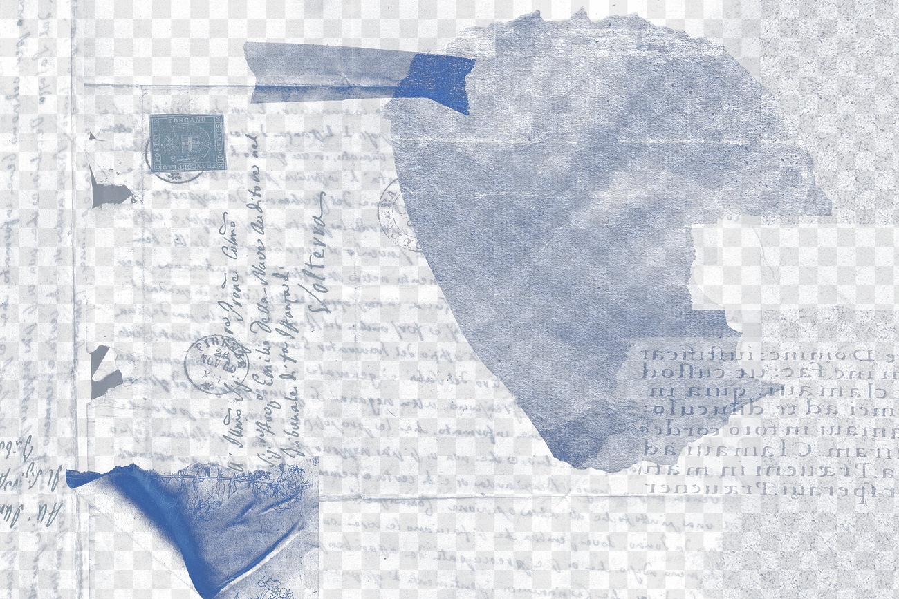 Png vintage blue letter overlay | Premium PNG - rawpixel