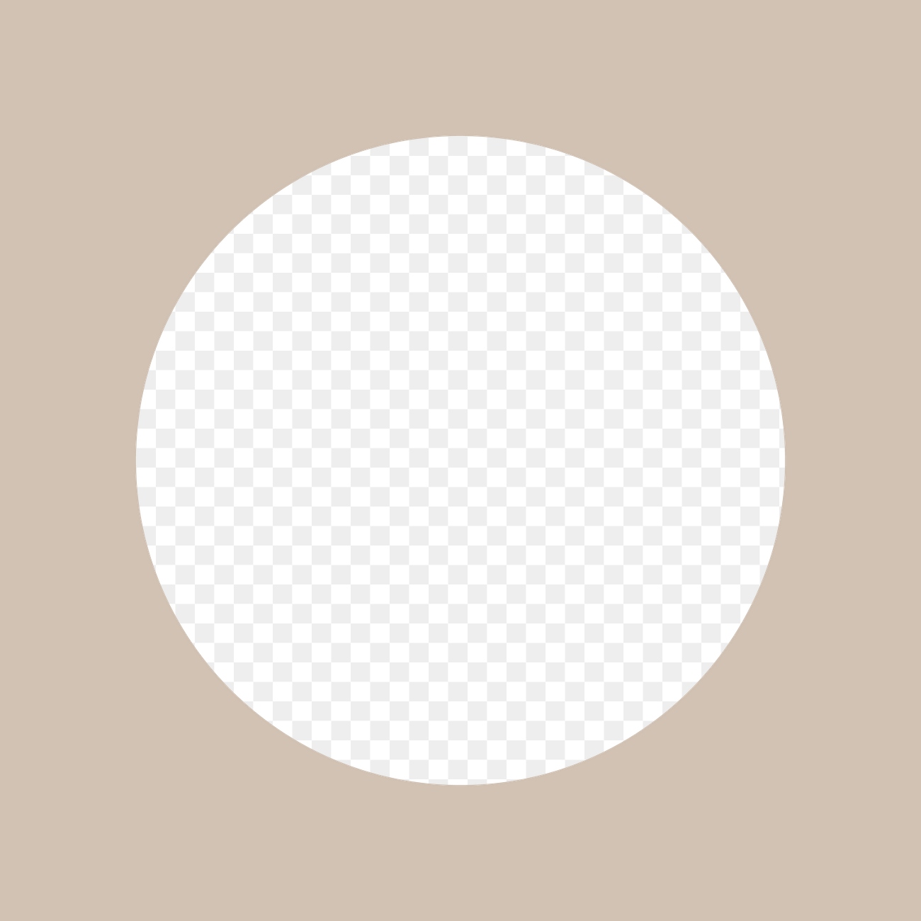 Minimal beige png round frame | Premium PNG - rawpixel