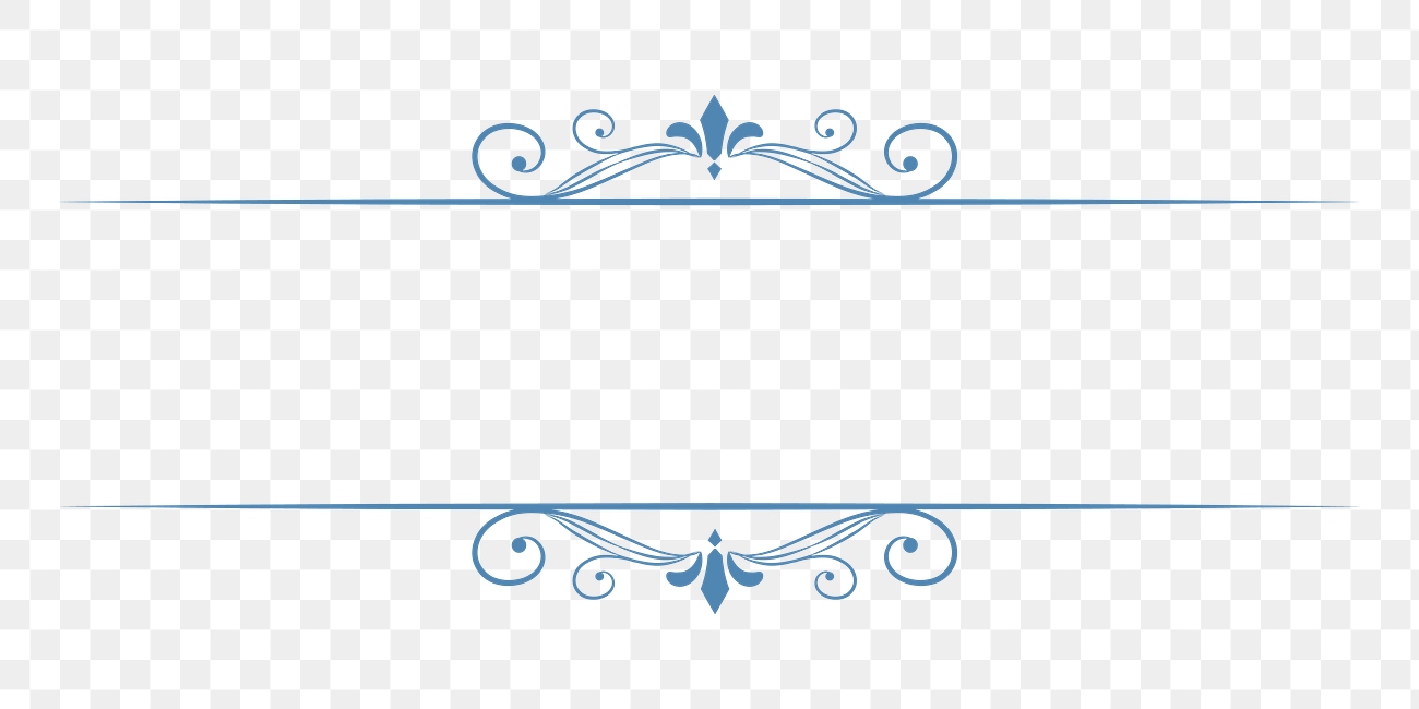Swirl frame png blue ornate | Premium PNG - rawpixel