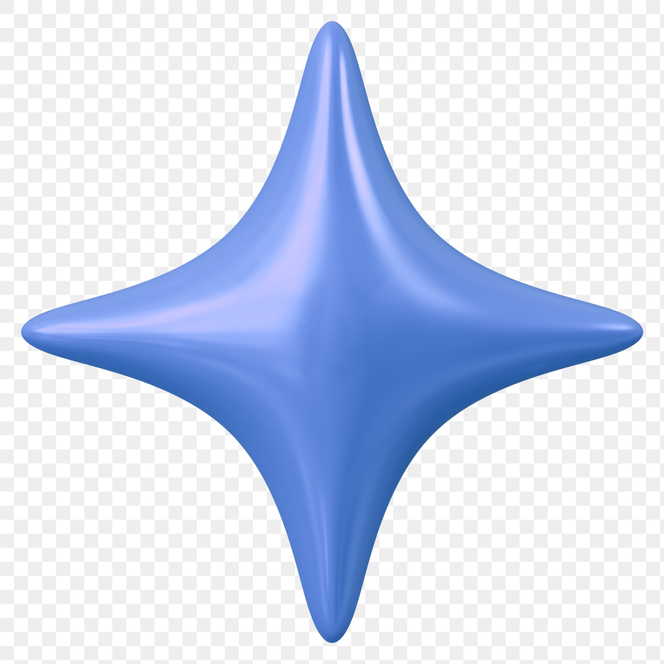 Png blue sparkle sticker, 3D | Premium PNG - rawpixel