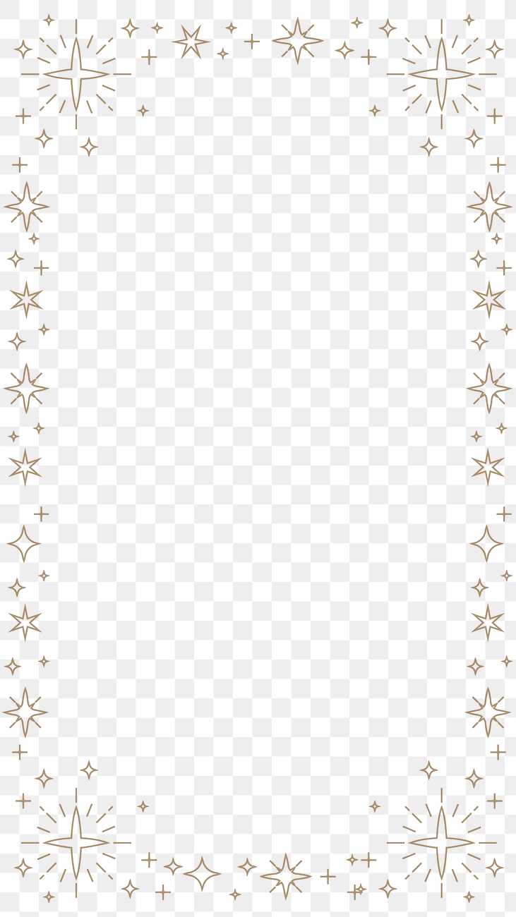 Gold mystical star frame png | Premium PNG - rawpixel