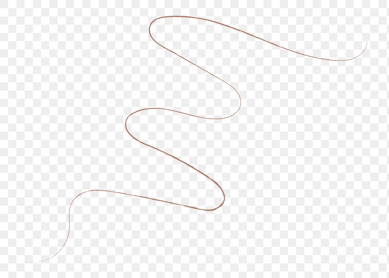 Brown scribble png line sticker, | Premium PNG - rawpixel