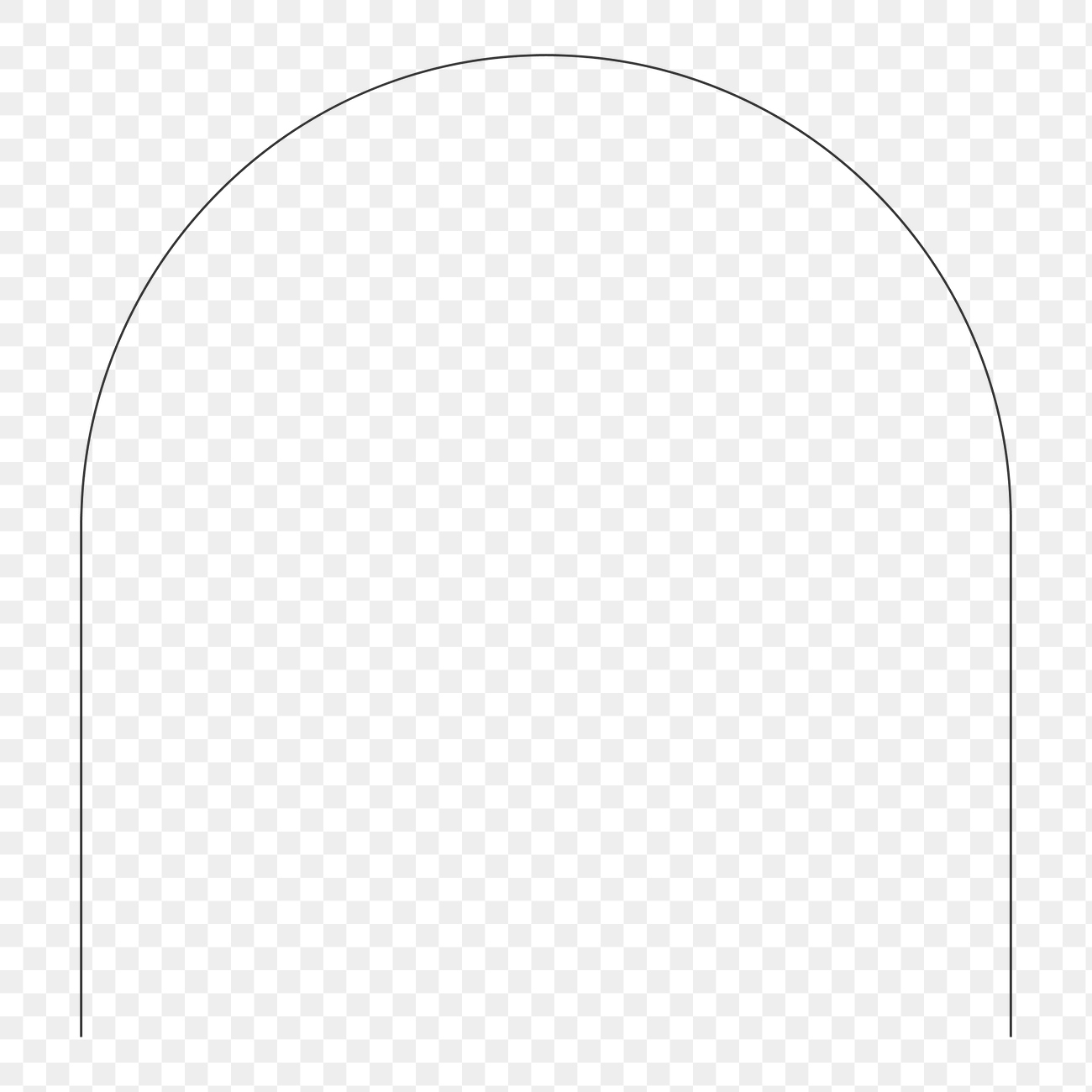 Minimal arch png shape, frame, | Premium PNG - rawpixel