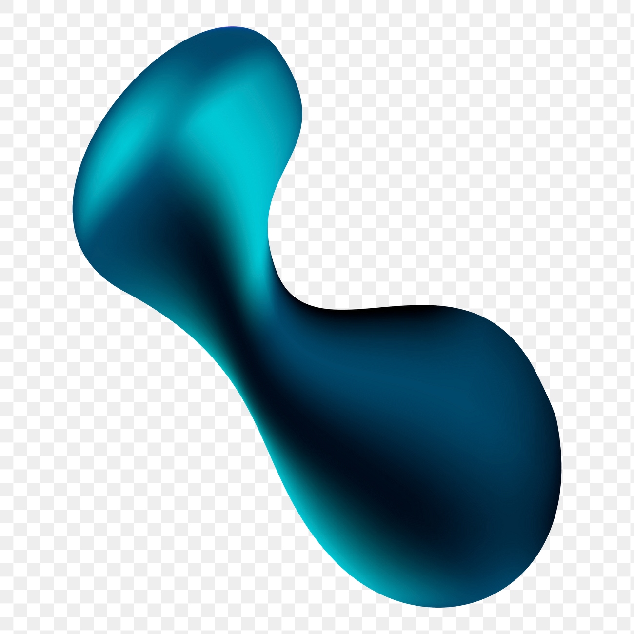 Gradient Blob Png Sticker Blue Premium Png Rawpixel