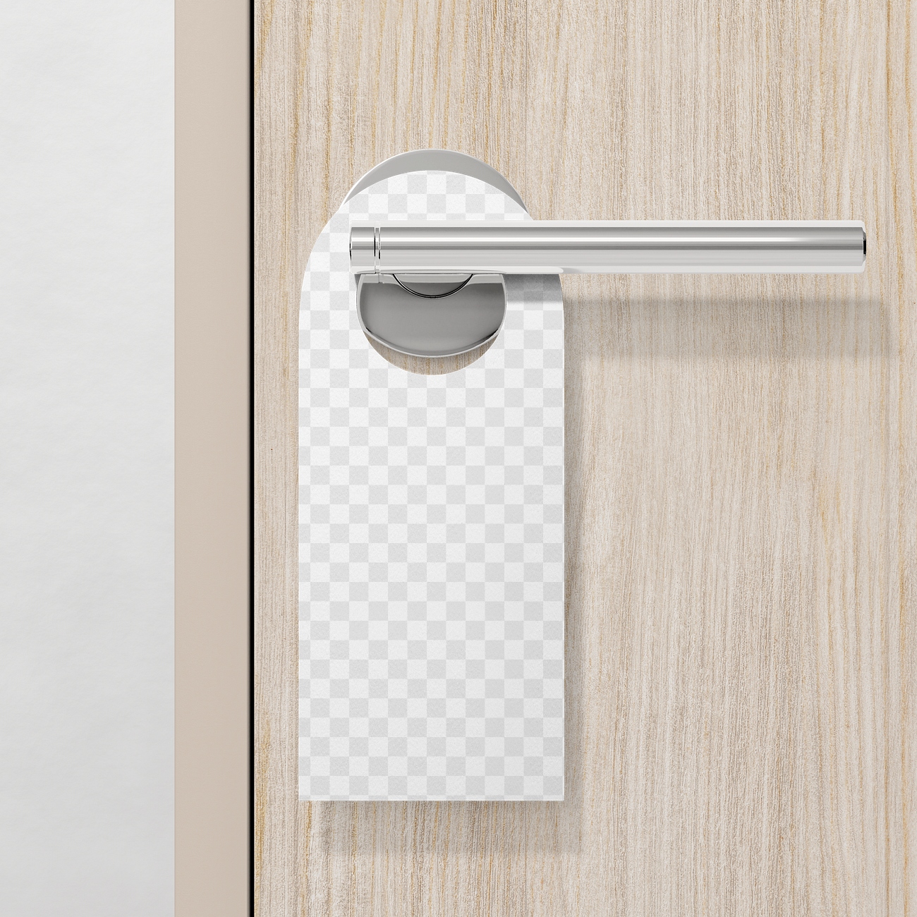 Door hanger png mockup, 3D | Premium PNG - rawpixel