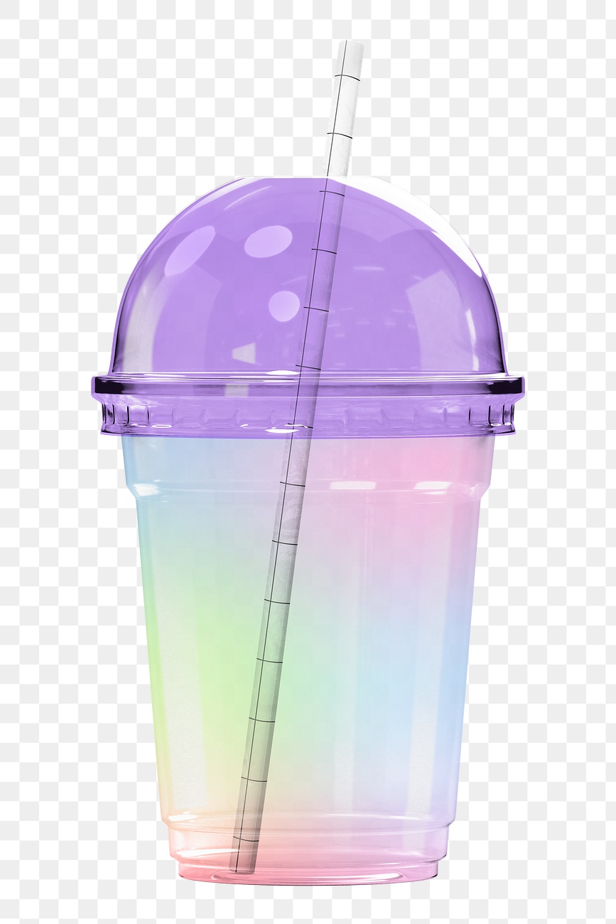 Png colorful plastic cup sticker, | Premium PNG - rawpixel