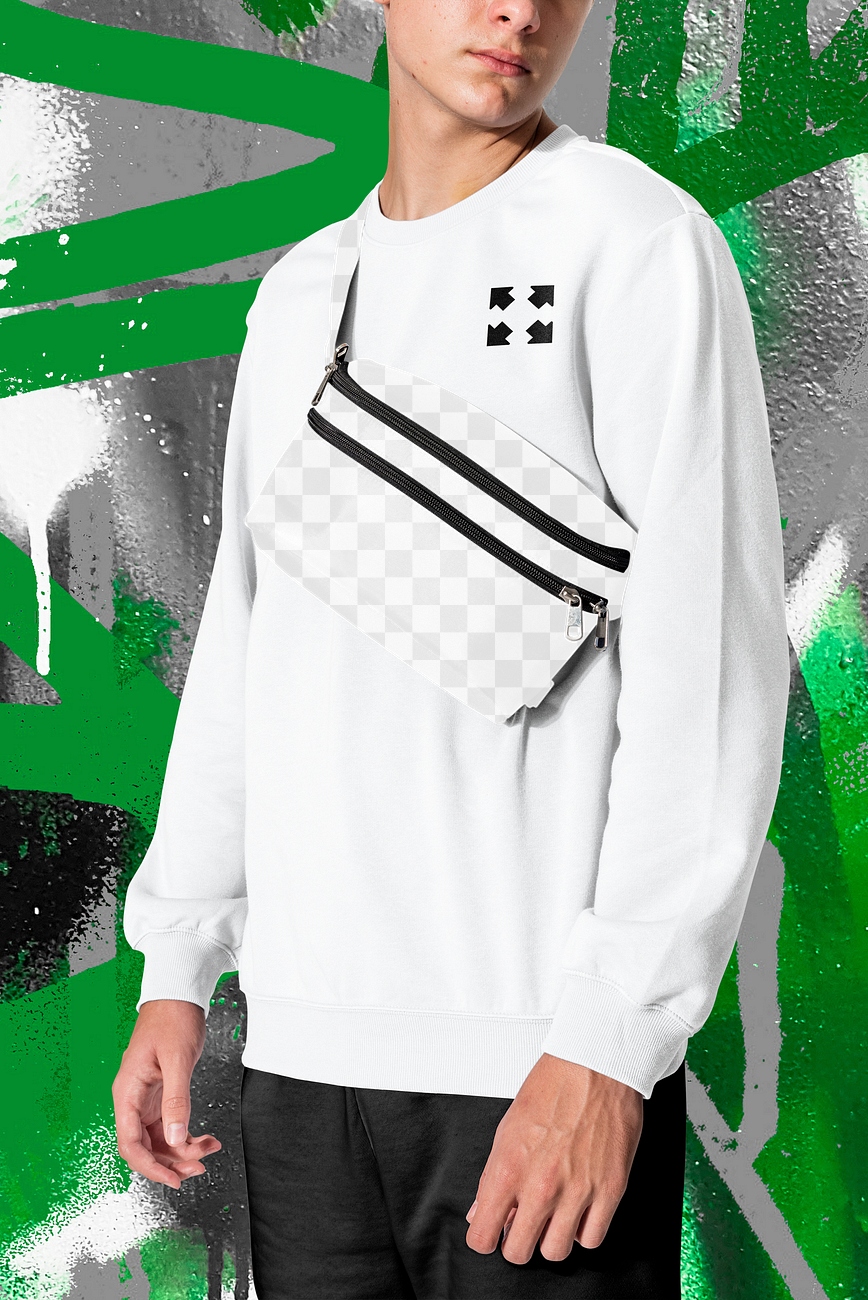 Fanny pack png transparent mockup | Premium PNG - rawpixel