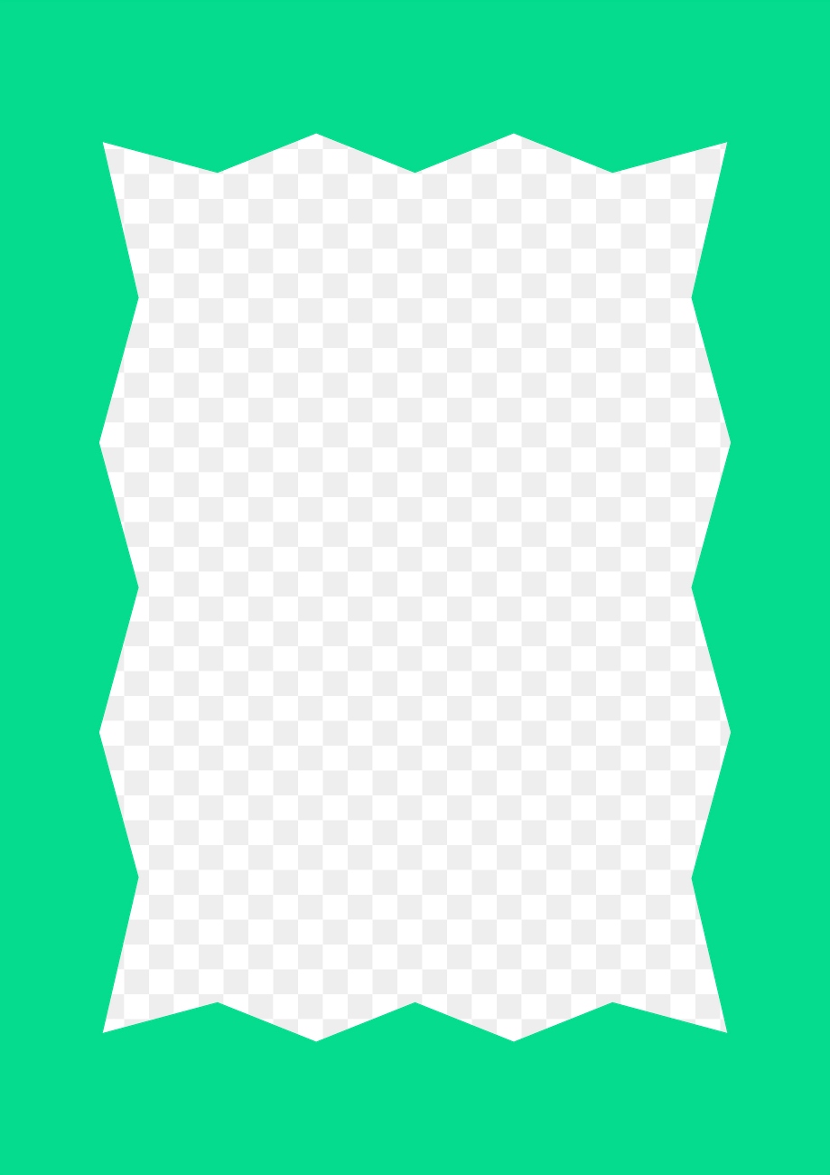 Zig-zag rectangle png frame, transparent | Premium PNG - rawpixel