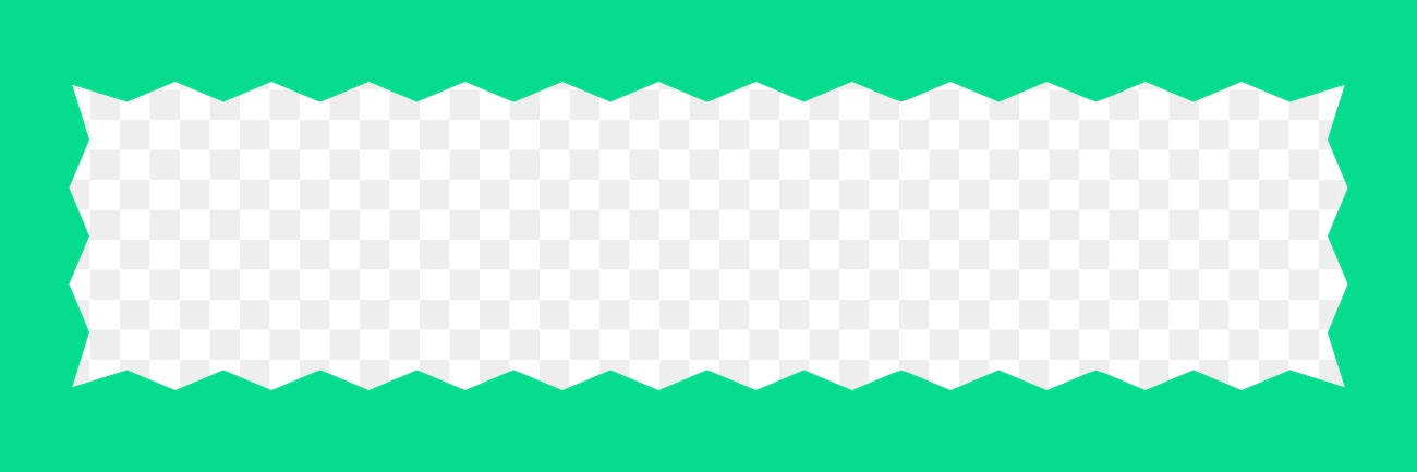 Zig-zag rectangle png frame, transparent | Premium PNG - rawpixel