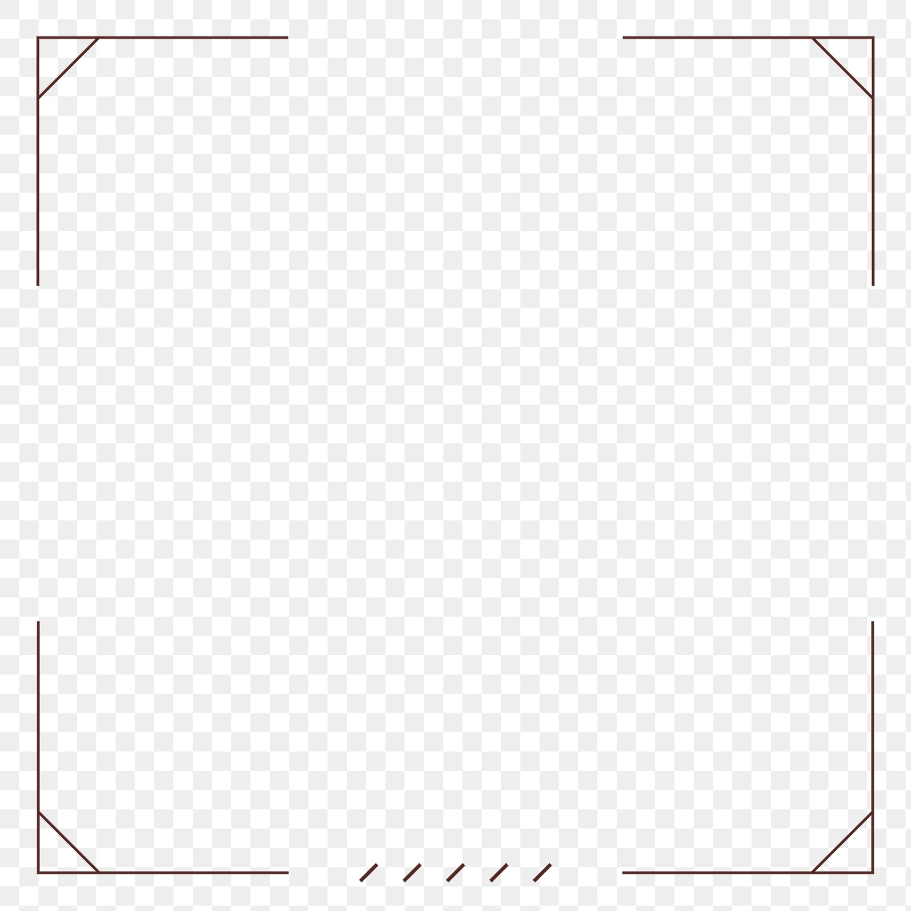 Minimal line png frame, transparent | Premium PNG - rawpixel