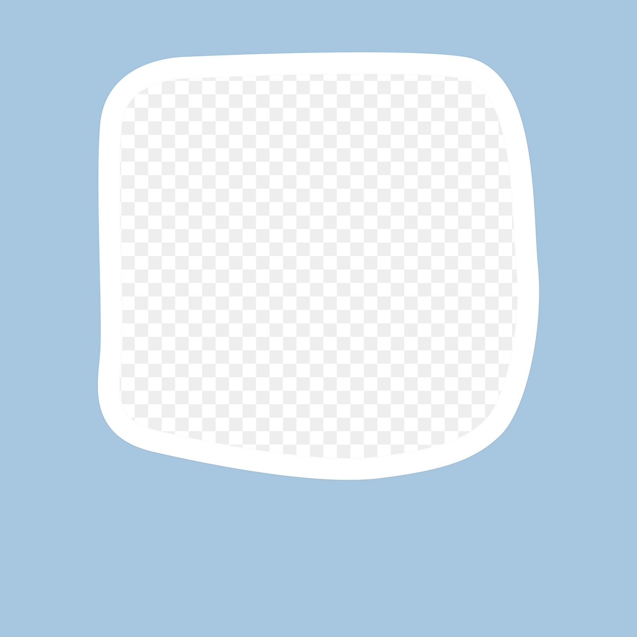Cute blue frame png, transparent | Premium PNG - rawpixel