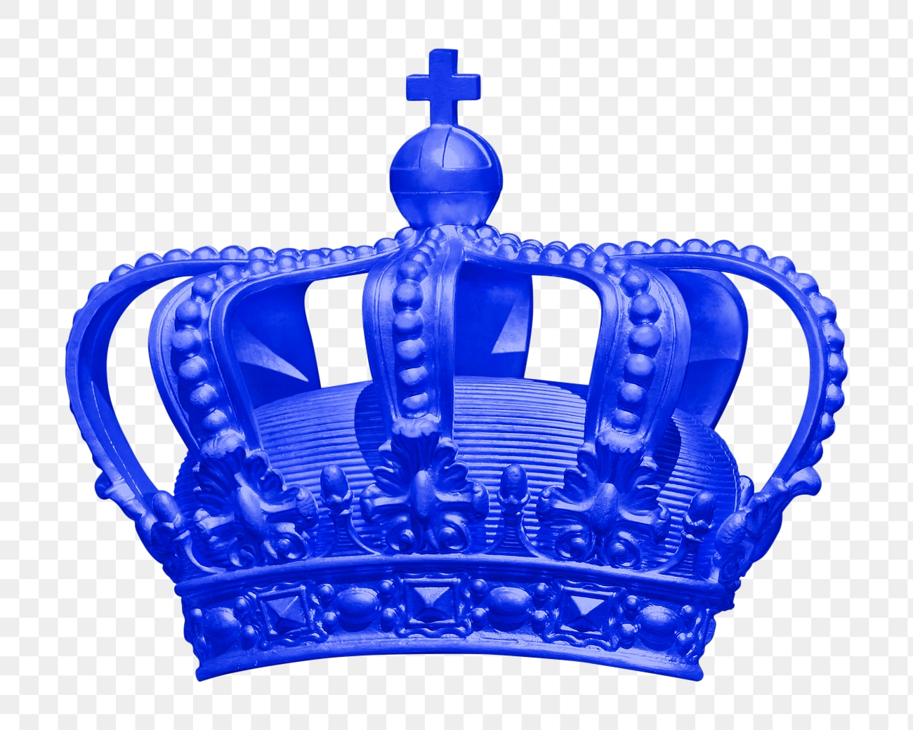 Blue crown png sticker, transparent | Free PNG - rawpixel