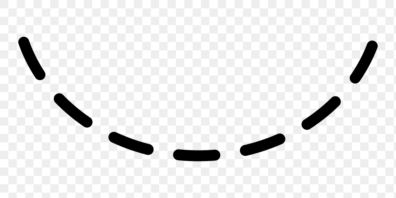 Curve dotted line png, doodle | Premium PNG - rawpixel