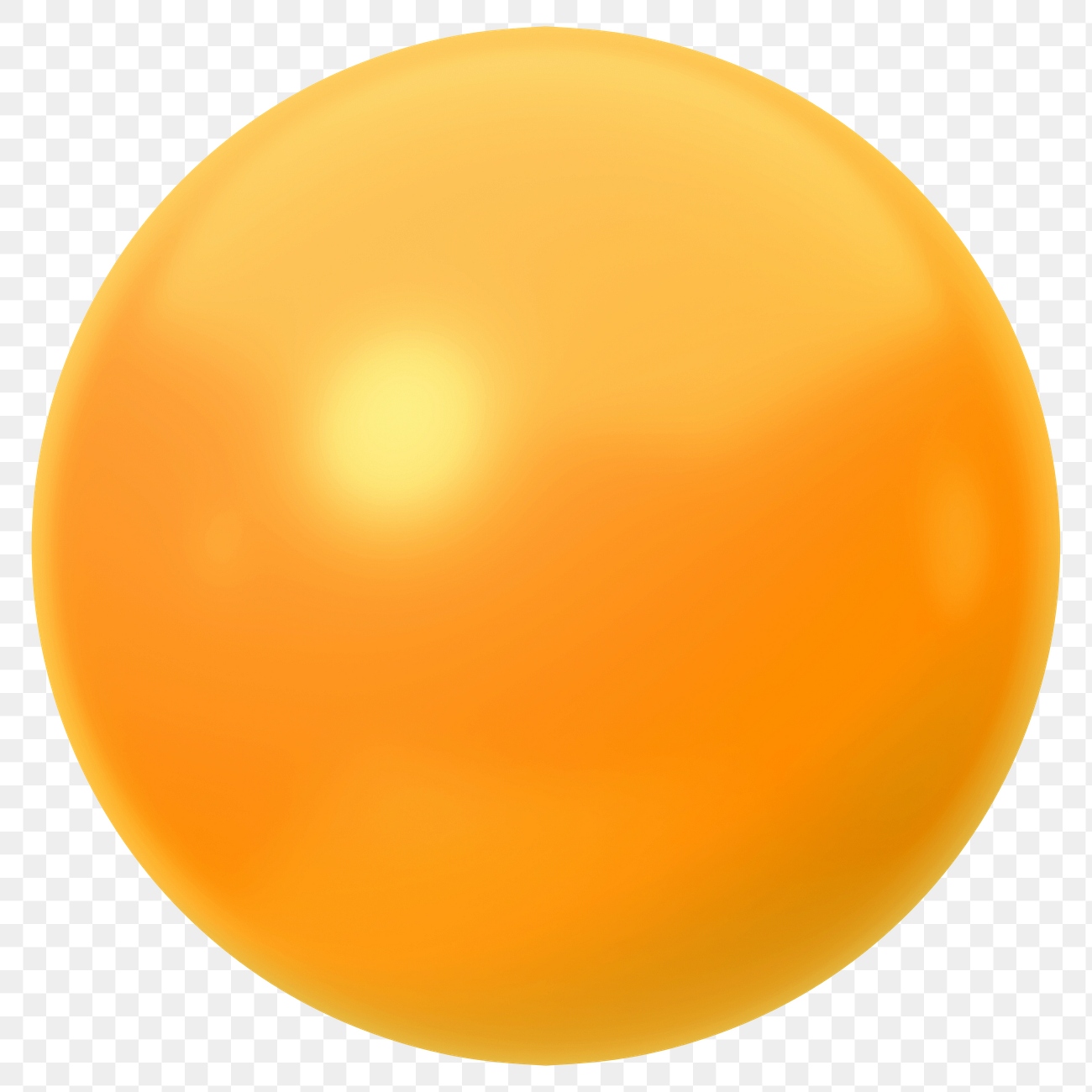 Orange ball png 3D sticker, | Premium PNG - rawpixel