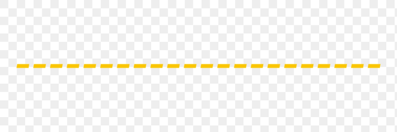 Yellow dashed line png sticker | Premium PNG - rawpixel