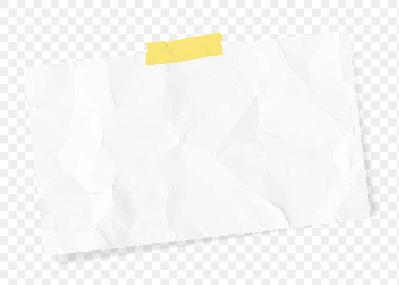 Wrinkled paper png stationery sticker | Premium PNG - rawpixel