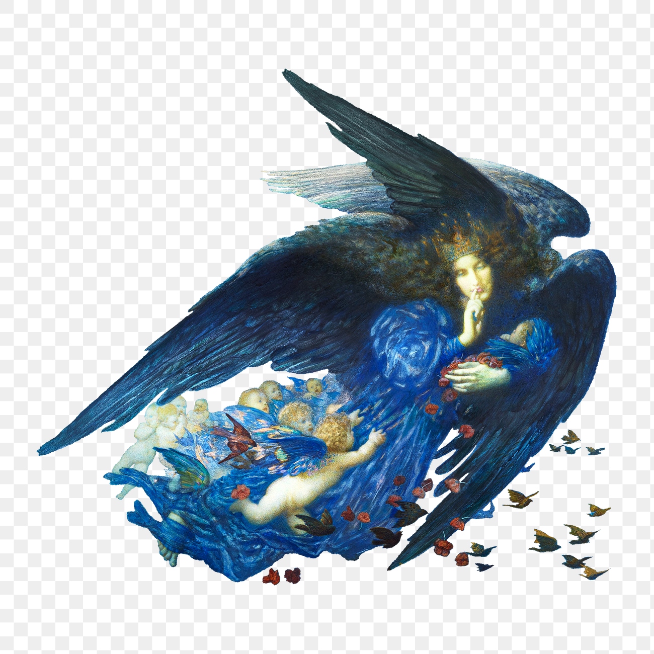 Aesthetic angels transparent background. Remastered | Premium PNG ...