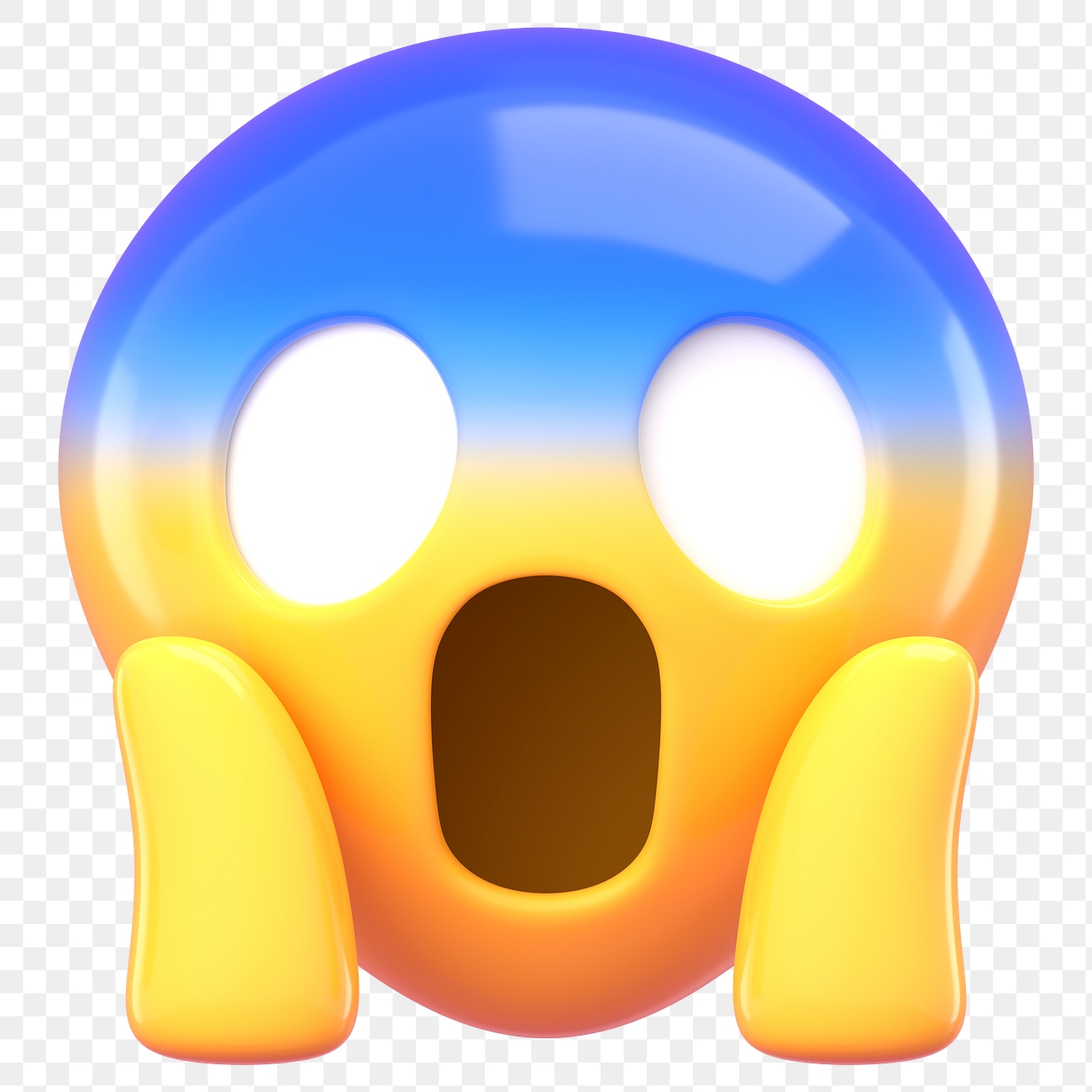 Shocking face 3D png emoticon | Premium PNG - rawpixel