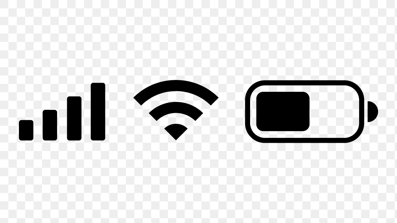 Phone status bar png black | Premium PNG - rawpixel