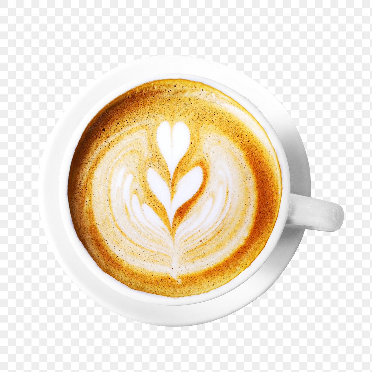 Latte art png sticker, transparent | Free PNG - rawpixel