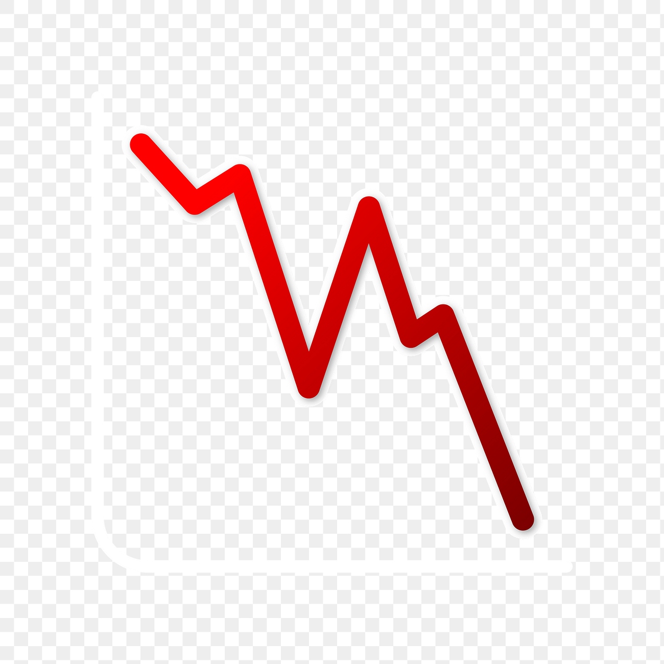 Falling line graph png icon | Premium Icons - rawpixel