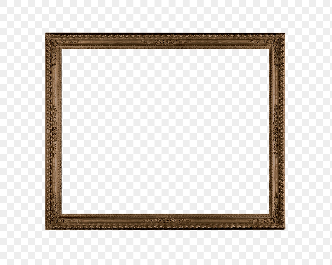 Dark brown frame png sticker, | Premium PNG - rawpixel