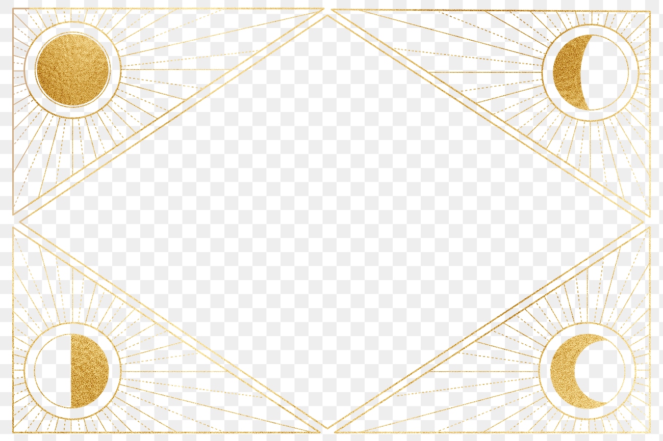 Gold celestial png frame, vintage | Premium PNG - rawpixel