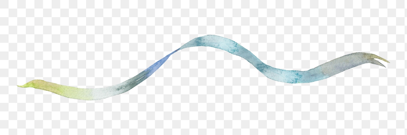 Ribbon divider png, watercolor illustration | Premium PNG - rawpixel