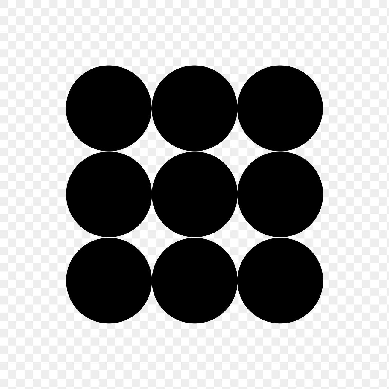 Black dots png shape sticker, | Premium PNG - rawpixel