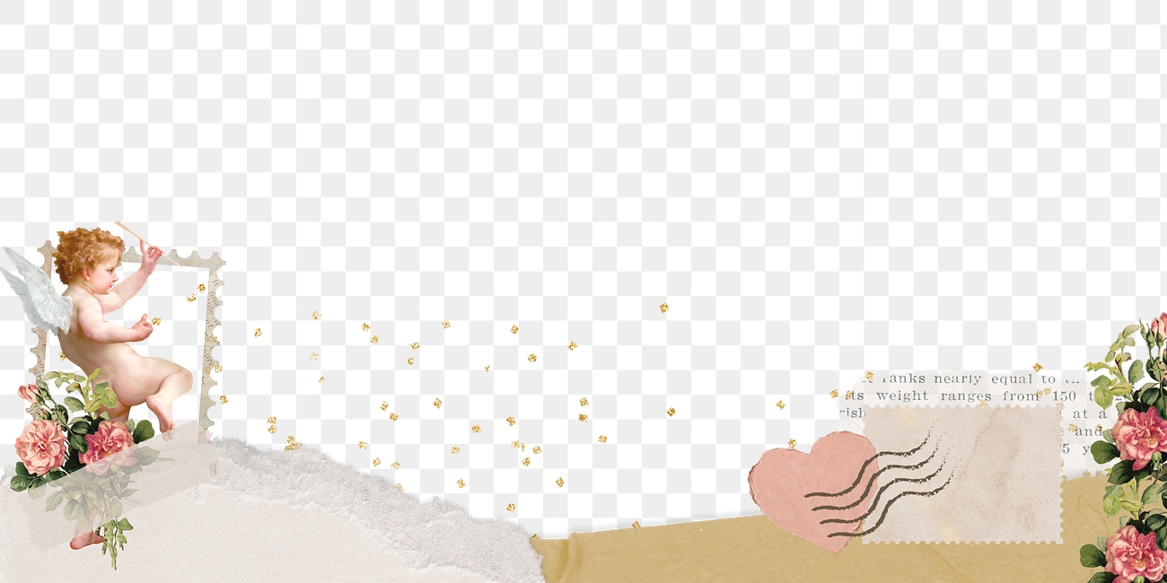 Valentine's cupid png border, transparent | Premium PNG - rawpixel
