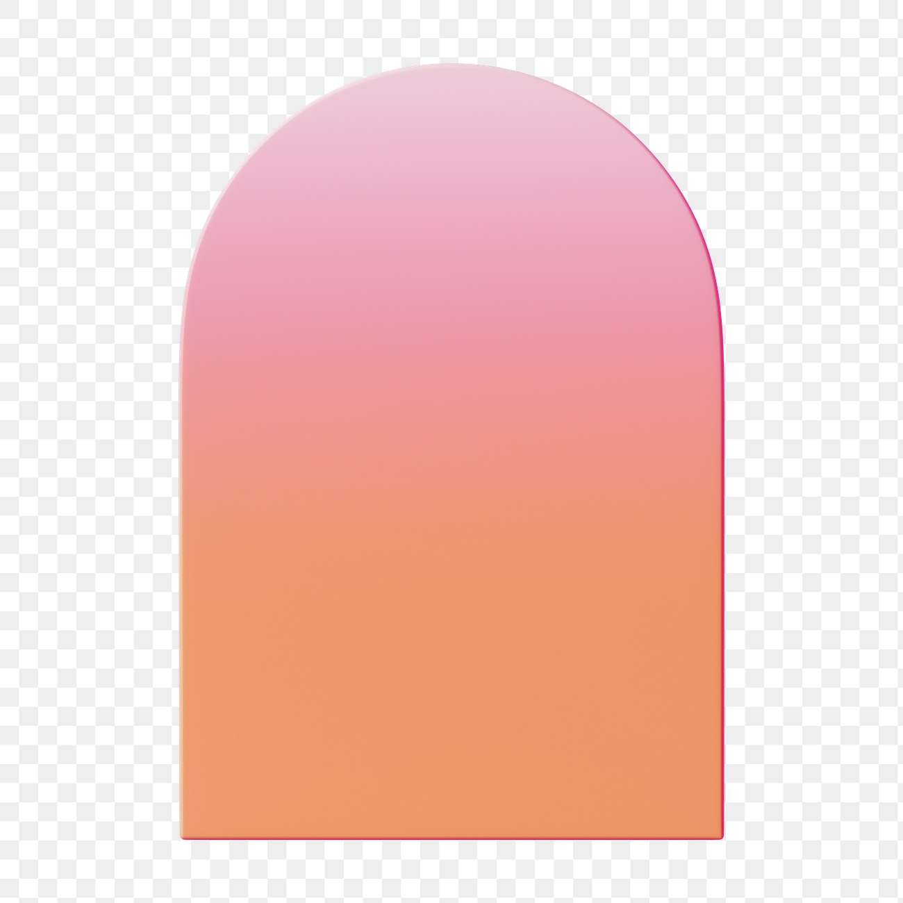 Pink gradient arch shape png | Premium PNG - rawpixel