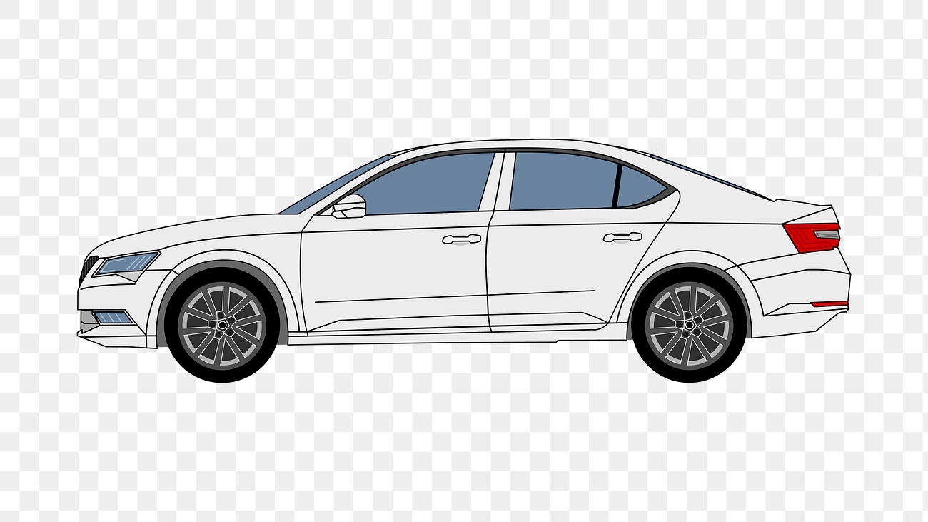 White car png sticker, transparent | Free PNG - rawpixel