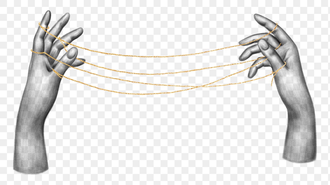 Png hand thread illustration, transparent | Free PNG - rawpixel