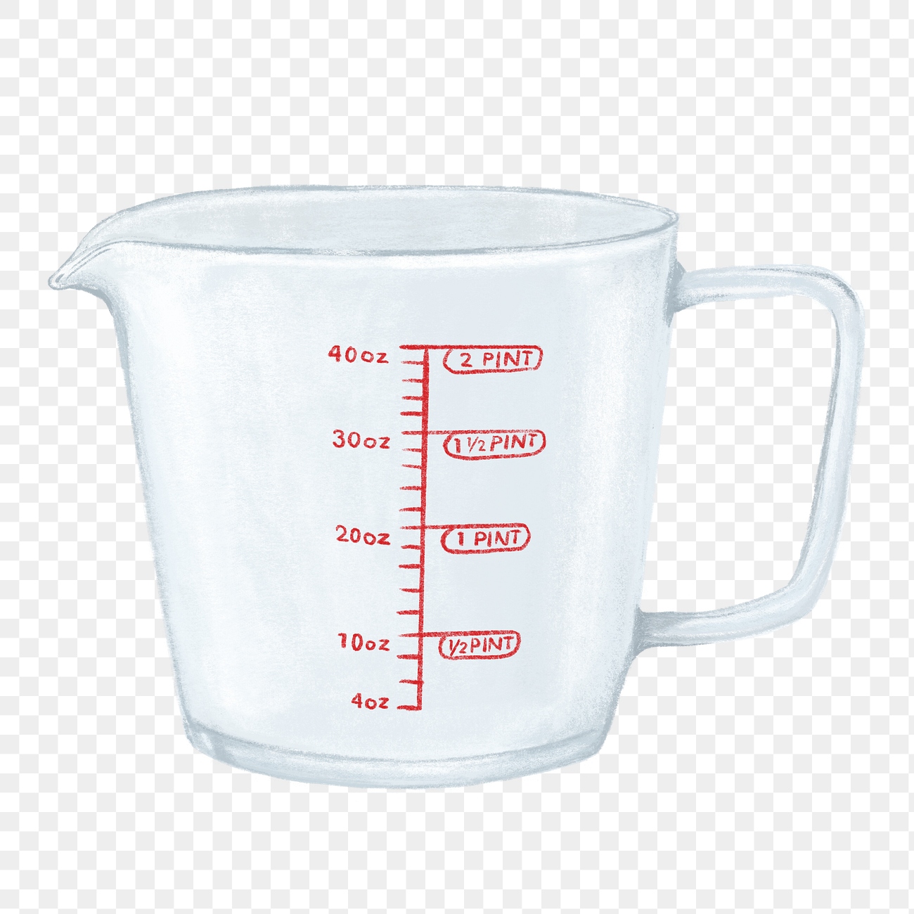 Measuring cup png, aesthetic illustration | Premium PNG - rawpixel